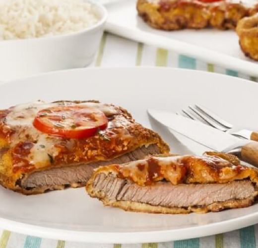 Bife de contrafilé à parmegiana - Seara Bife de contrafilé à parmegiana - Seara